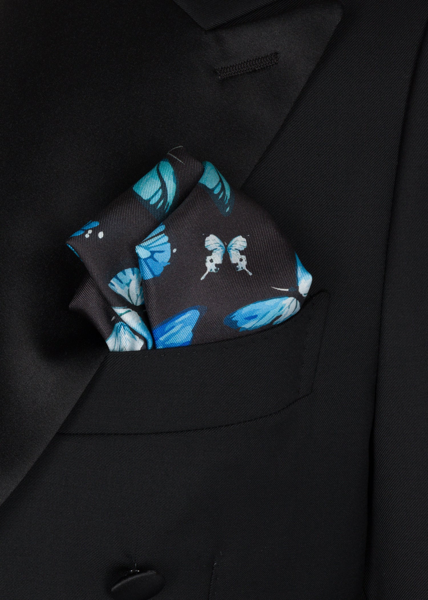 Black Butterfly Handkerchief