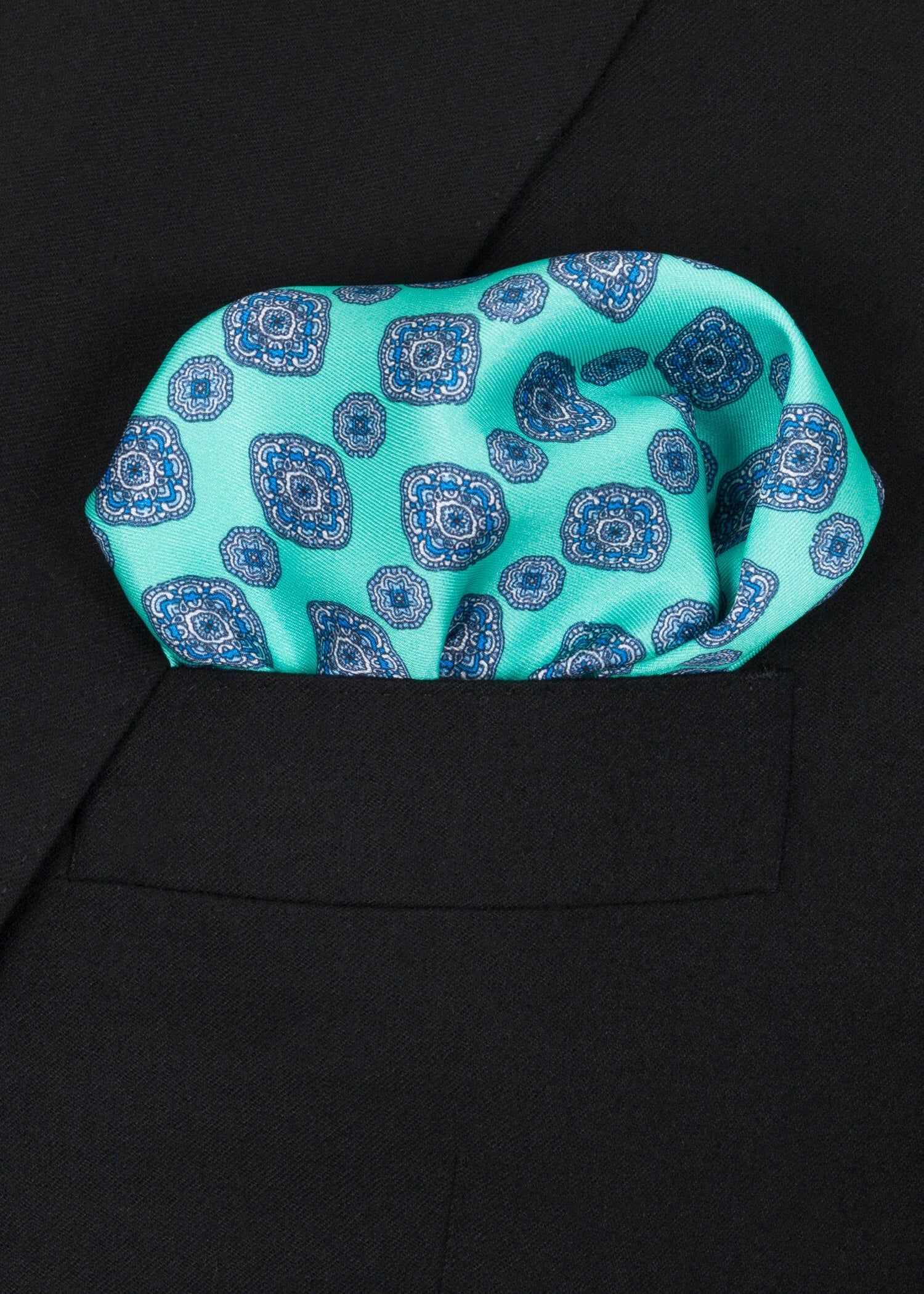 Turquoise Pocket Square