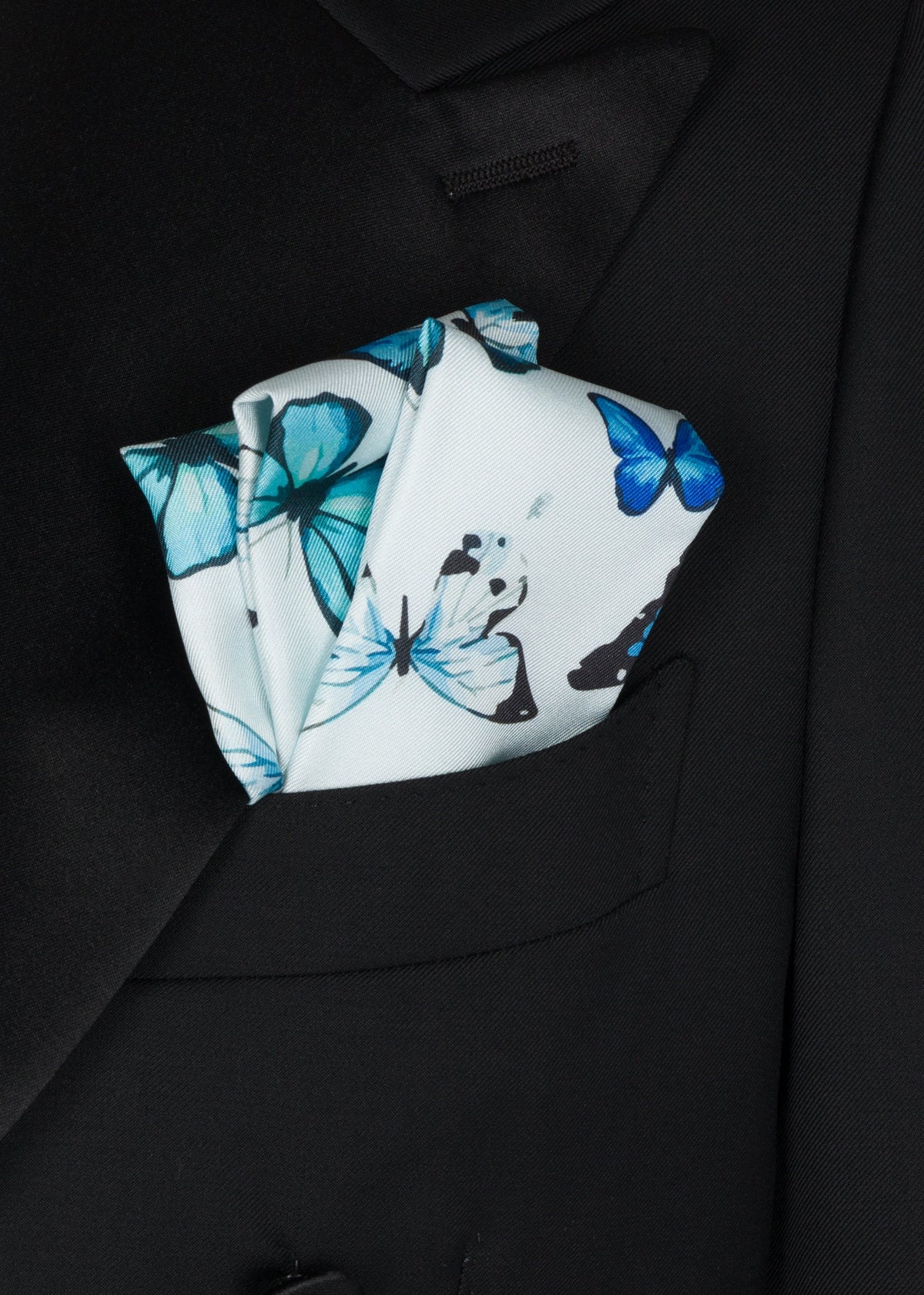 White Butterfly Handkerchief
